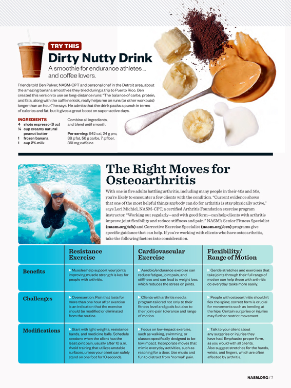 Exercises and personal trainer to relieve arthritis pain in joints